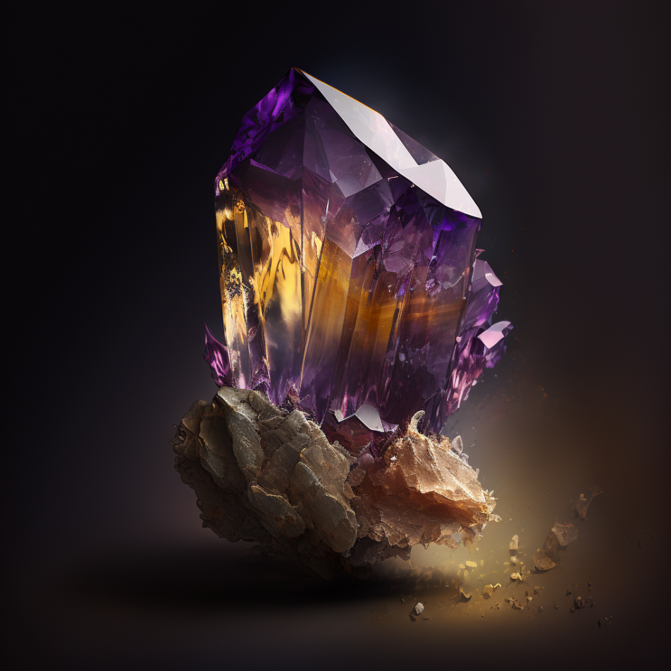 Ametrine - Properties, Chakras, planets & elements | Astromix.net